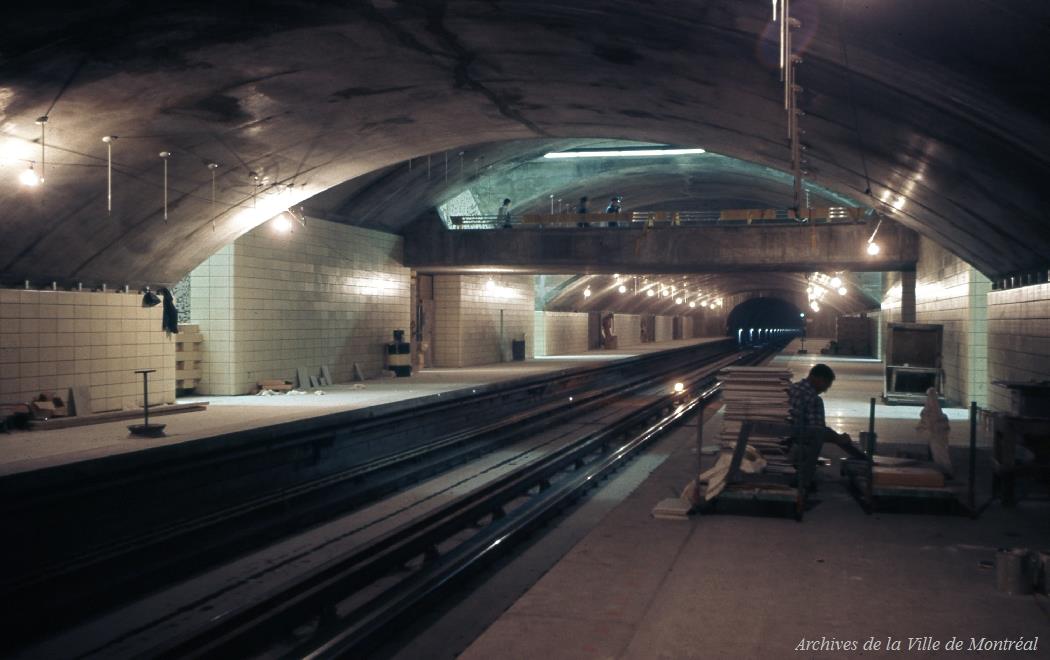 Des photos impressionnantes de la construction du Métro de Montréal ...
