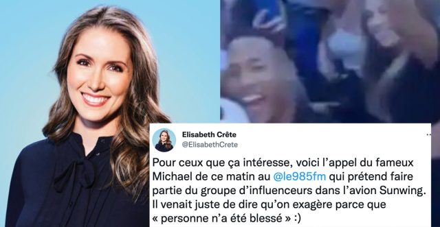 La journaliste Elisabeth Crête confronte un des influenceurs et elle ...