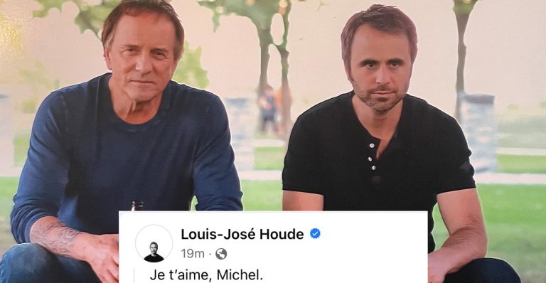 Louis-José Houde fait un touchant hommage à Michel Côté