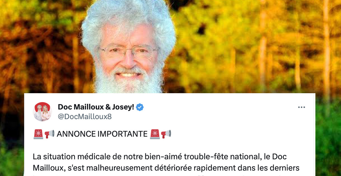 Le Doc Mailloux est présentement hospitalisé et quitte définitivement ...