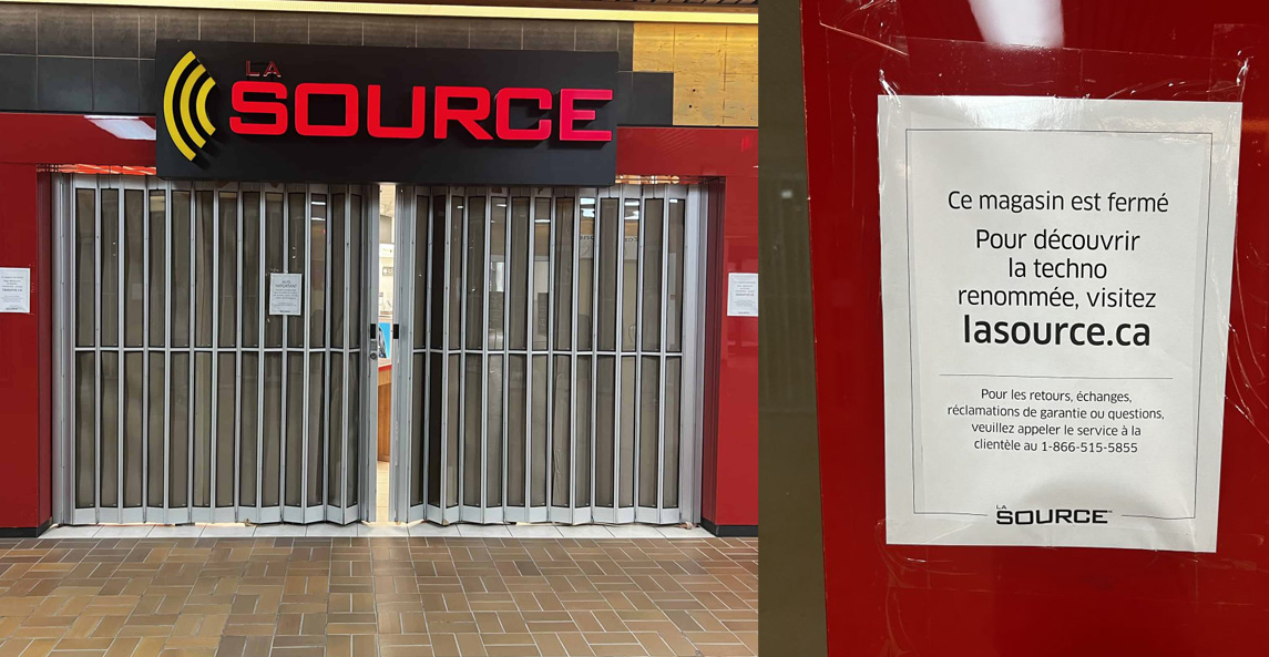 C'est la fin pour la chaîne de magasins La Source
