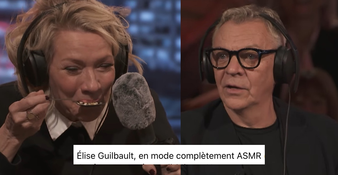 Élise Guilbault fait du ASMR et plus rien ne va sur le plateau de l ...