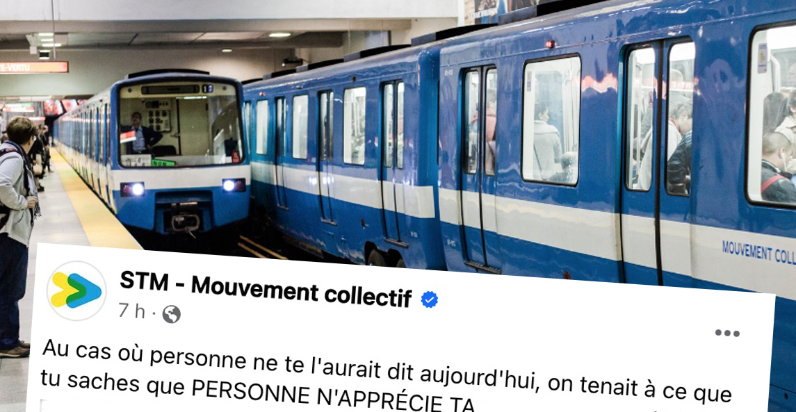La STM est écoeurée de cette façon de faire des utilisateurs dans le métro