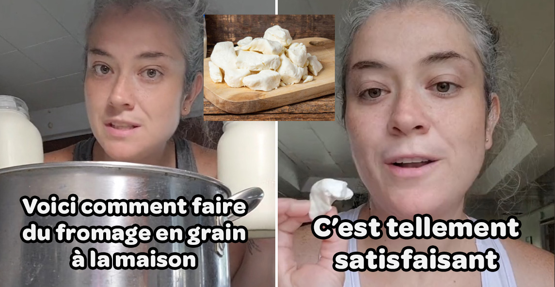 Cette Québécoise nous montre comment faire du fromage en grain à la maison