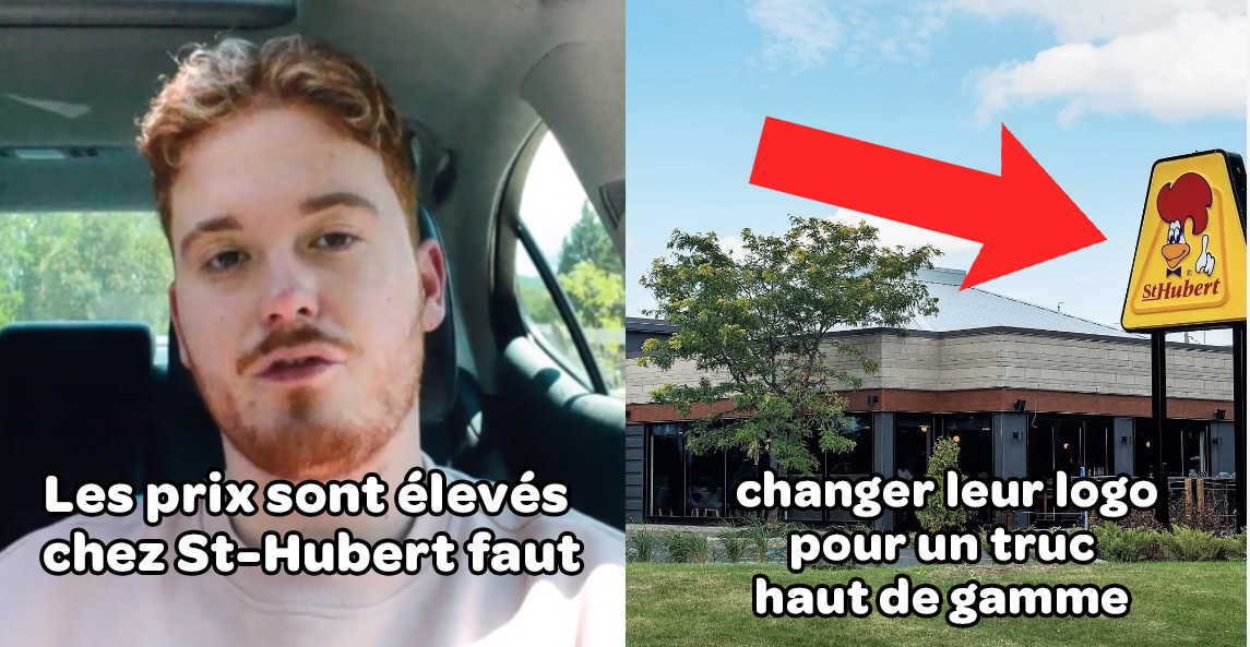 Ce TikTokeur veut un nouveau logo pour St-Hubert pour matcher avec les ...