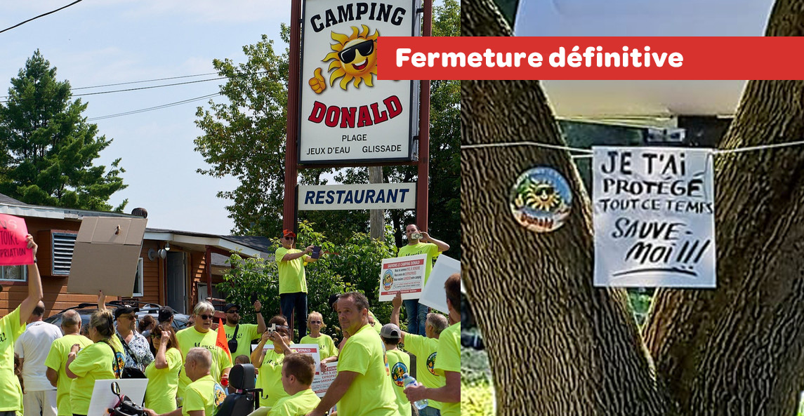 Après 80 ans d'existence c'est la fin du camping Donald à Mirabel ...