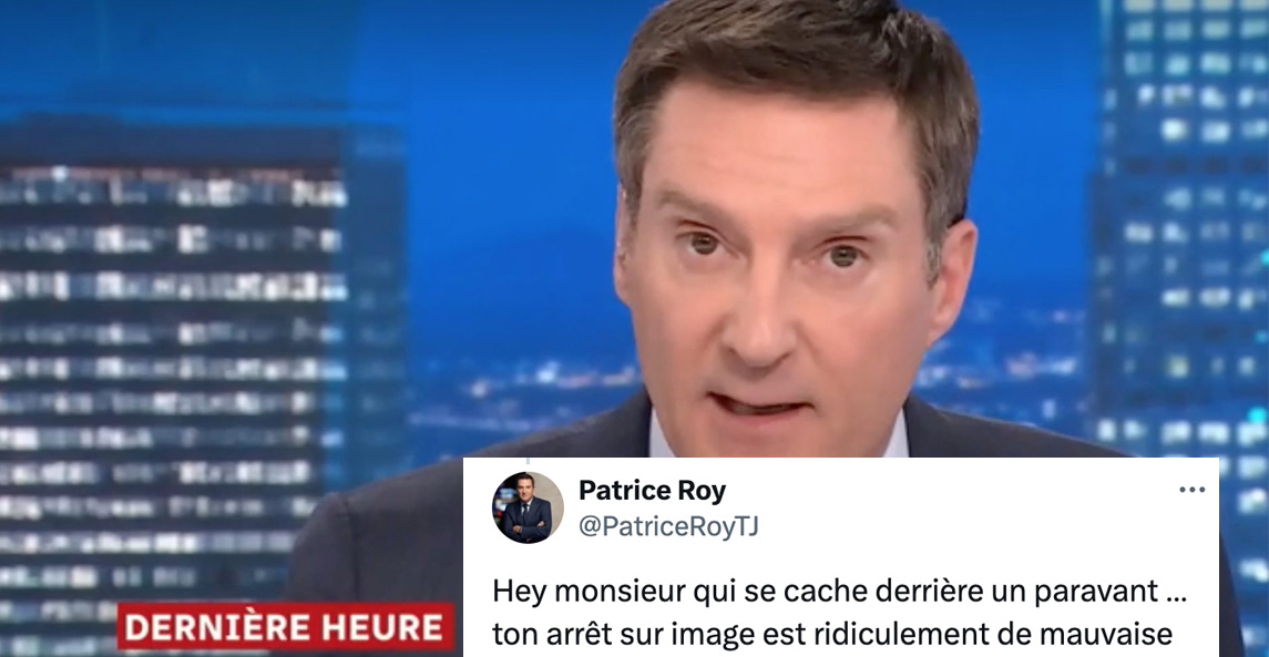 Le chef d'antenne du Téléjournal Patrice Roy réplique à un internaute ...