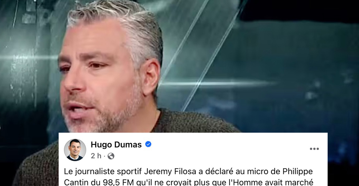 Le journaliste Hugo Dumas explique ce qui arrive à Jeremy Filosa suite ...