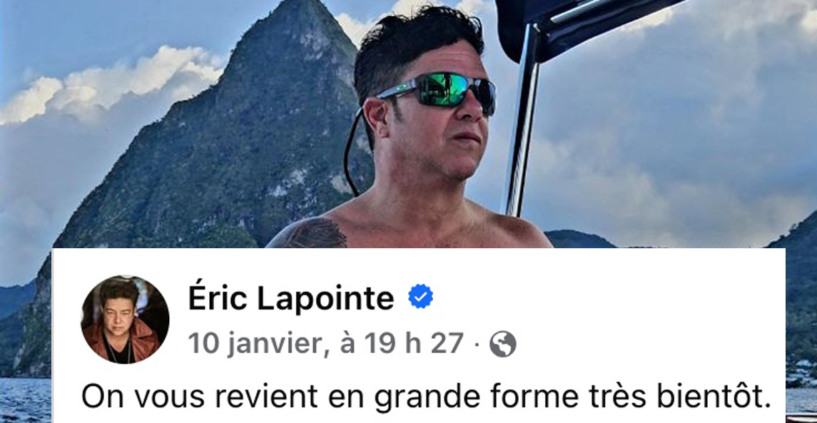 Éric Lapointe publie une photo surprenante, et les internautes ...