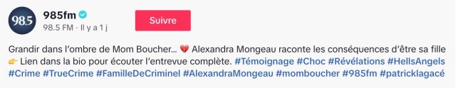 Alexandra Mongeau, la fille de Mom Boucher, parle de son enfance ...