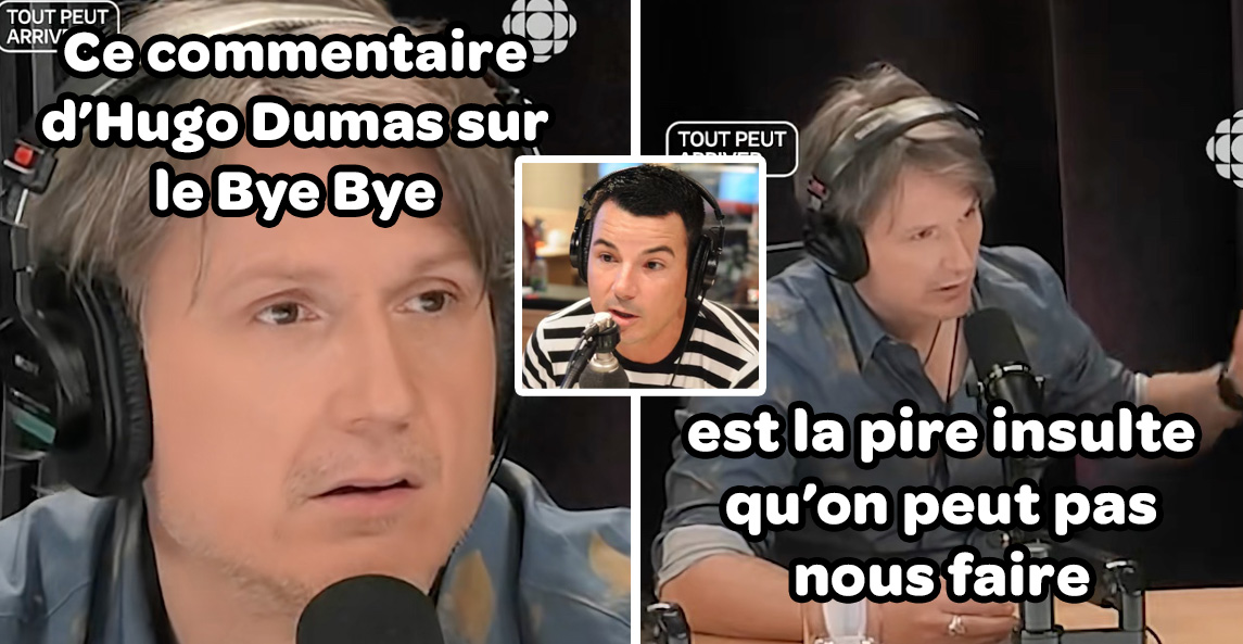 Simon Olivier Fecteau explique qu'il ne digère absolument pas un commentaire d'Hugo Dumas
