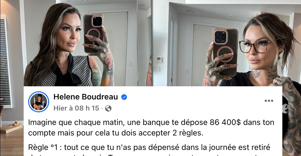 Hélène Boudreau explique sa philosophie de vie dans une publication