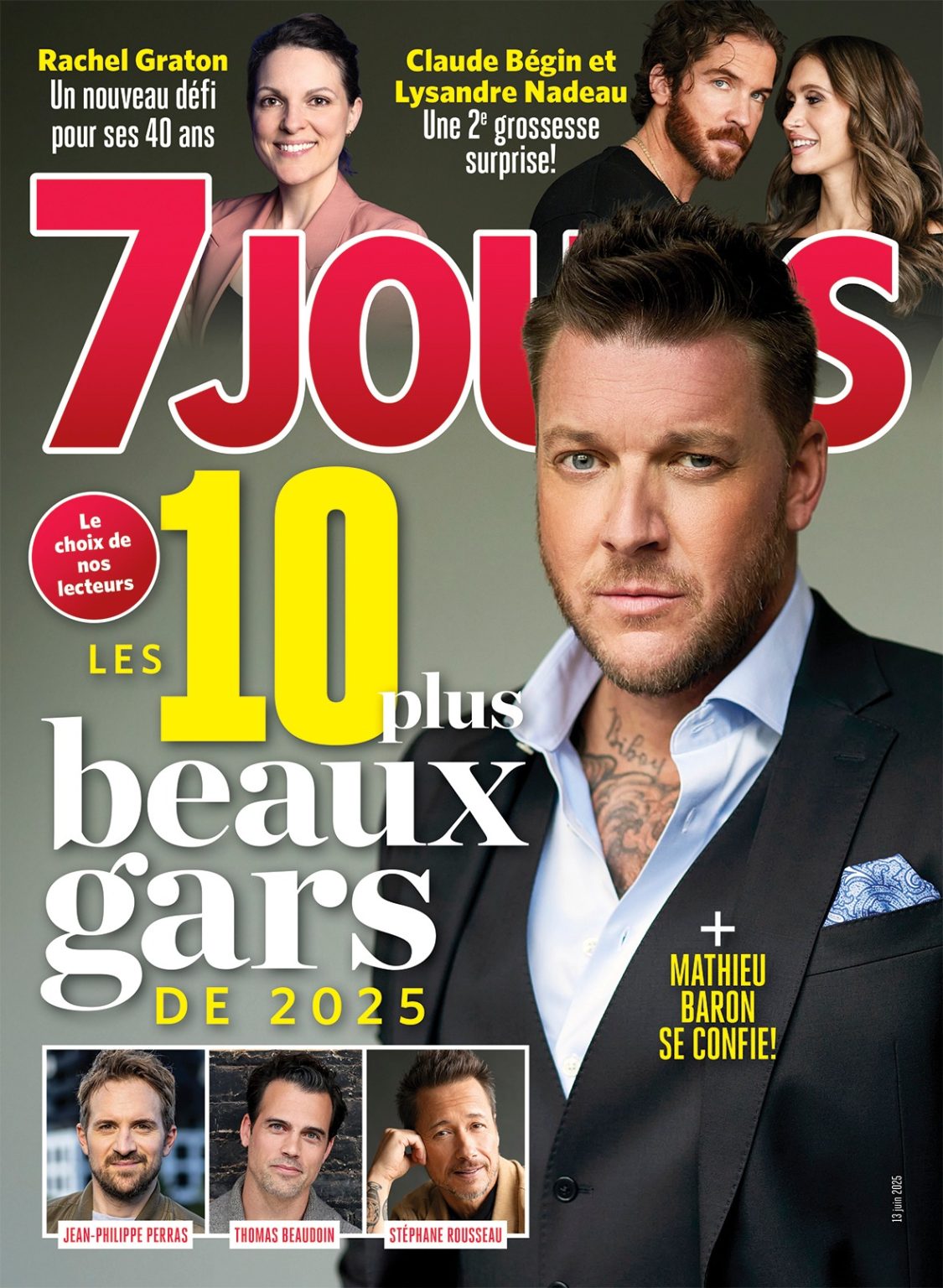 7 jours dévoile le top 10 des plus beaux gars du Québec en 2025