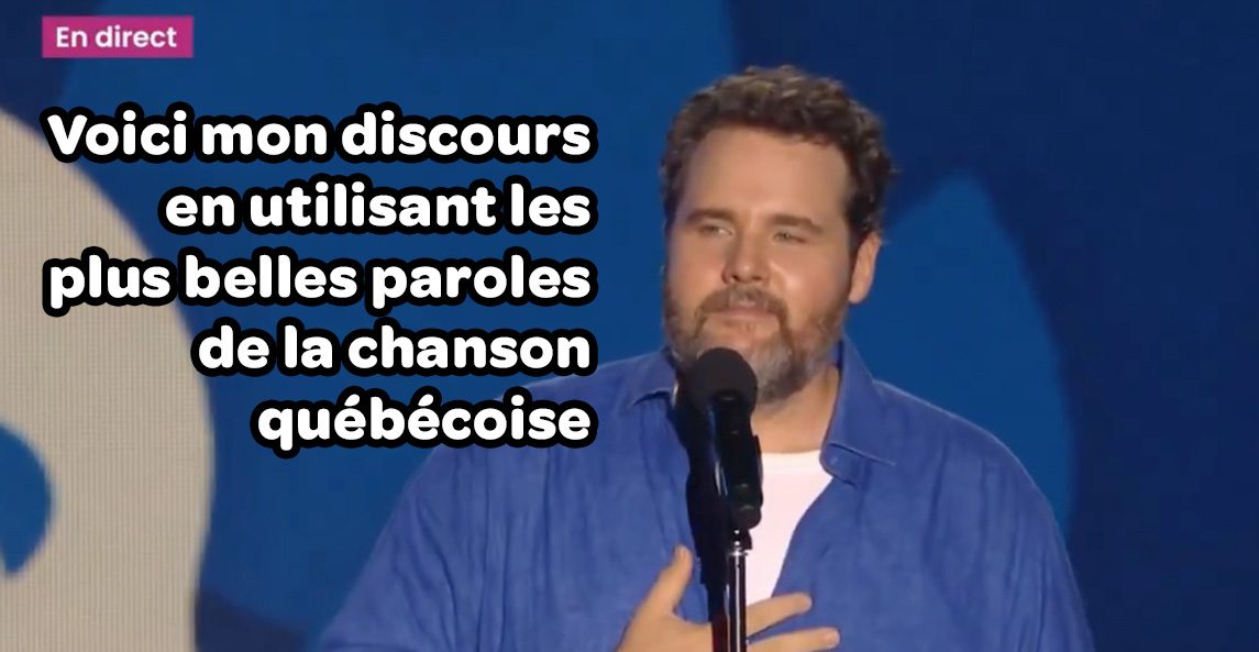 Antoine Bertrand fait un discours légendaire pour le Québec à la St-Jean