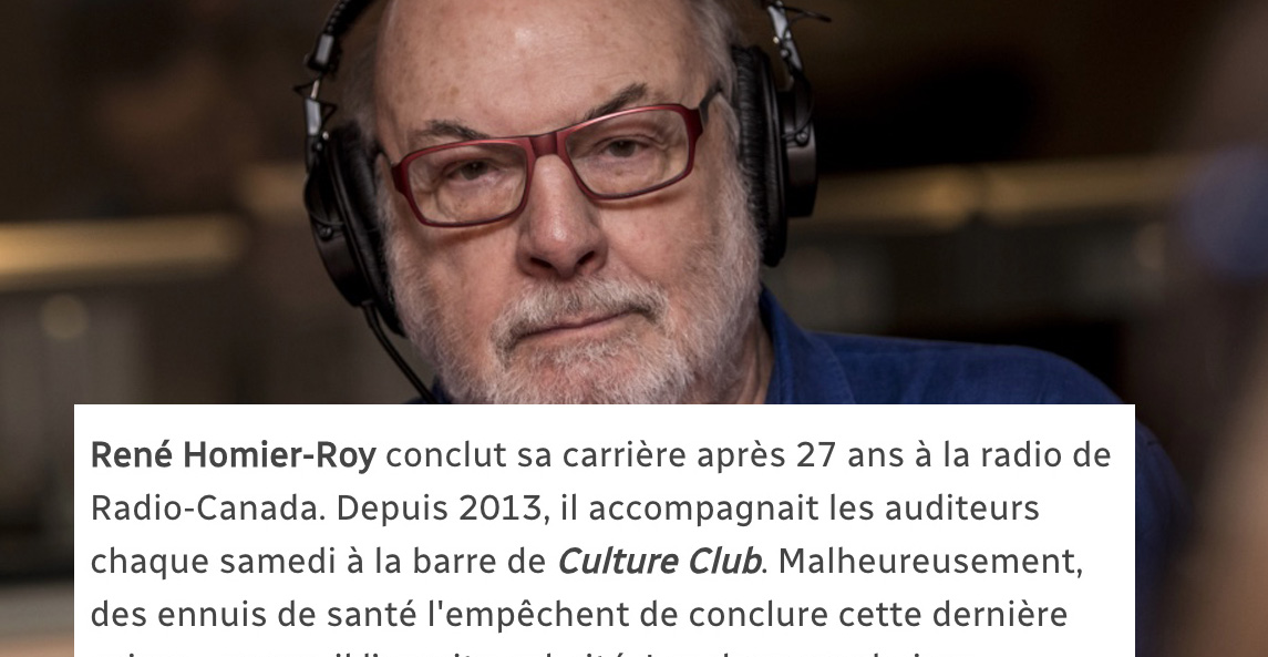 René Homier-Roy quitte Radio-Canada après 27 ans