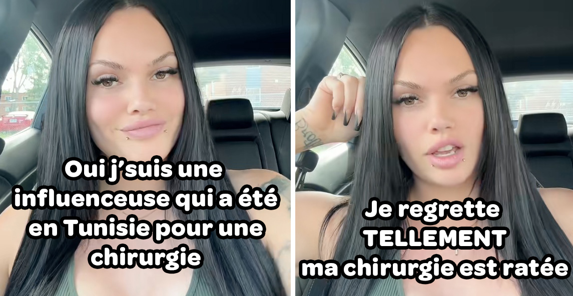 Une influenceuse québécoise explique sa chirurgie complètement ratée en ...