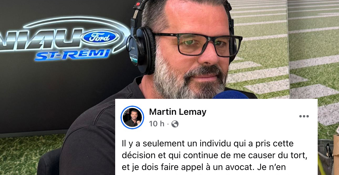 L'animateur Martin Lemay appelle ses avocats suite à son congédiement à la radio