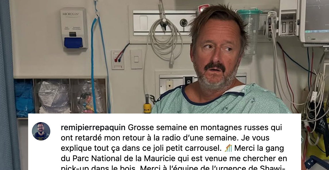 Rémi-Pierre Paquin donne de ses nouvelles suite à un grave accident