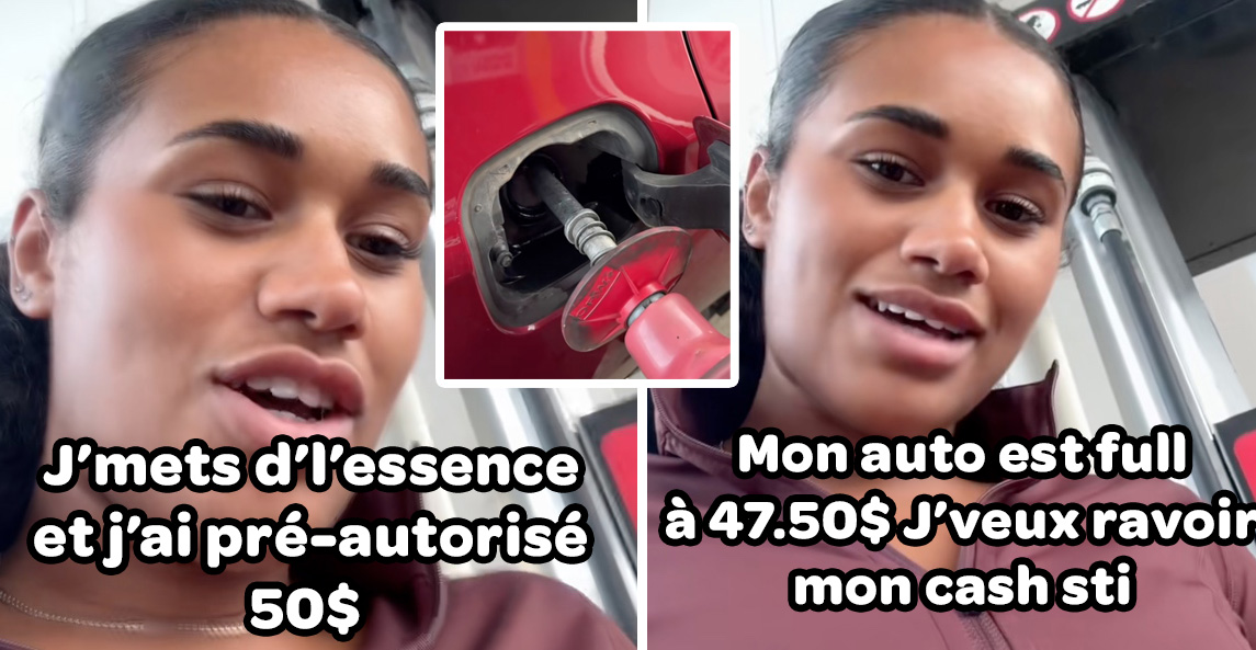 Une fille au Québec fait déborder son auto d'essence car elle ne veut ...