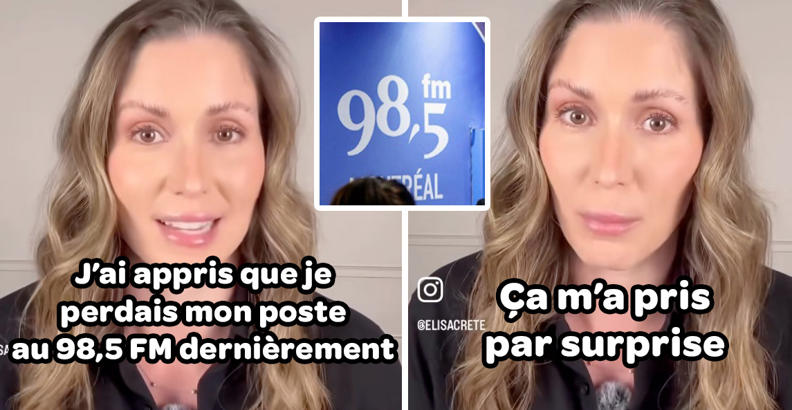 L’animatrice Élisabeth Crête brise le silence après son renvoi du 98,5 FM