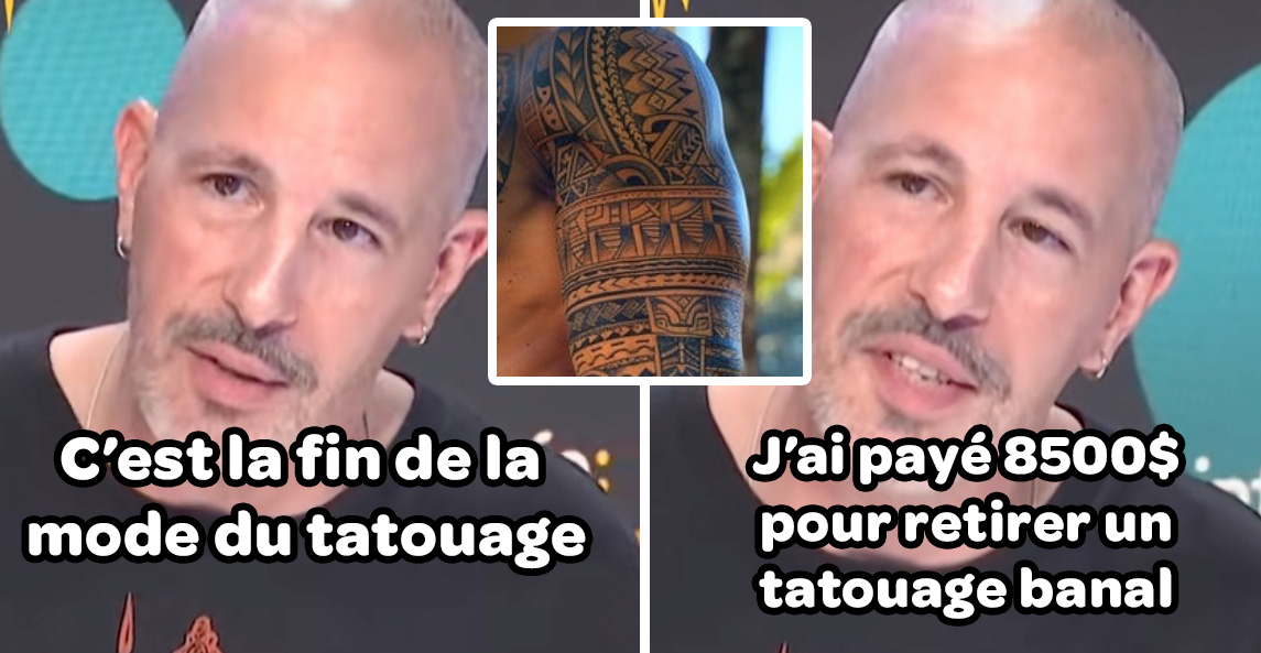 Cet influenceur explique que c'est la fin de la mode des tatouages