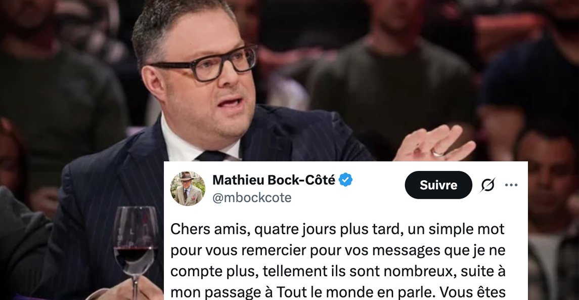 Mathieu Bock-Côté fait un retour sur ses propos à Tout le monde en parle