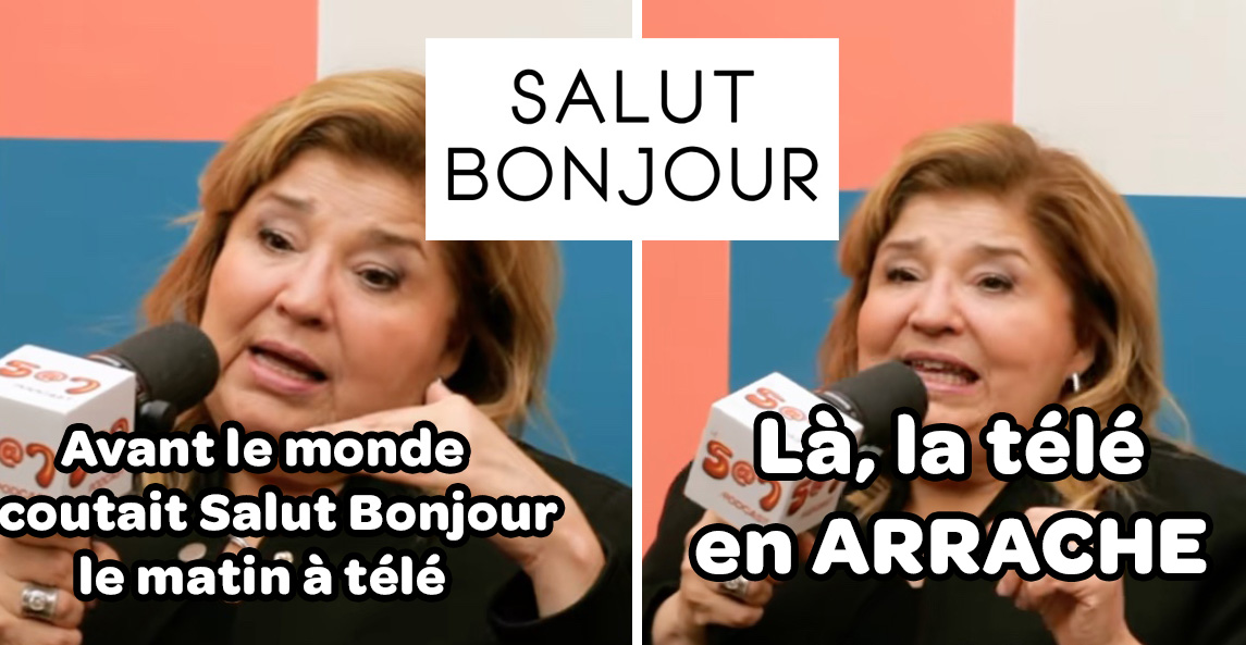 Marie-Claude Barrette est inquiète que les gens ne regardent plus Salut ...
